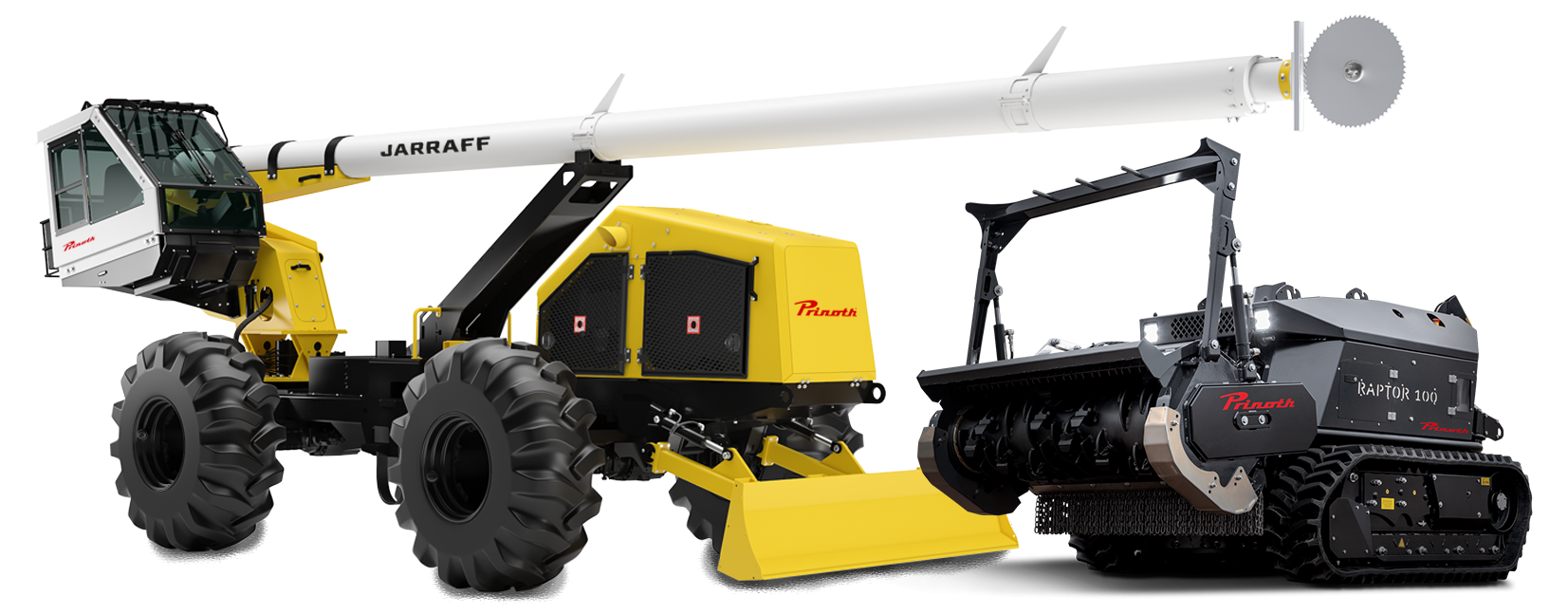 Prinoth forestry mulchers and carrier vehicles - Prinoth