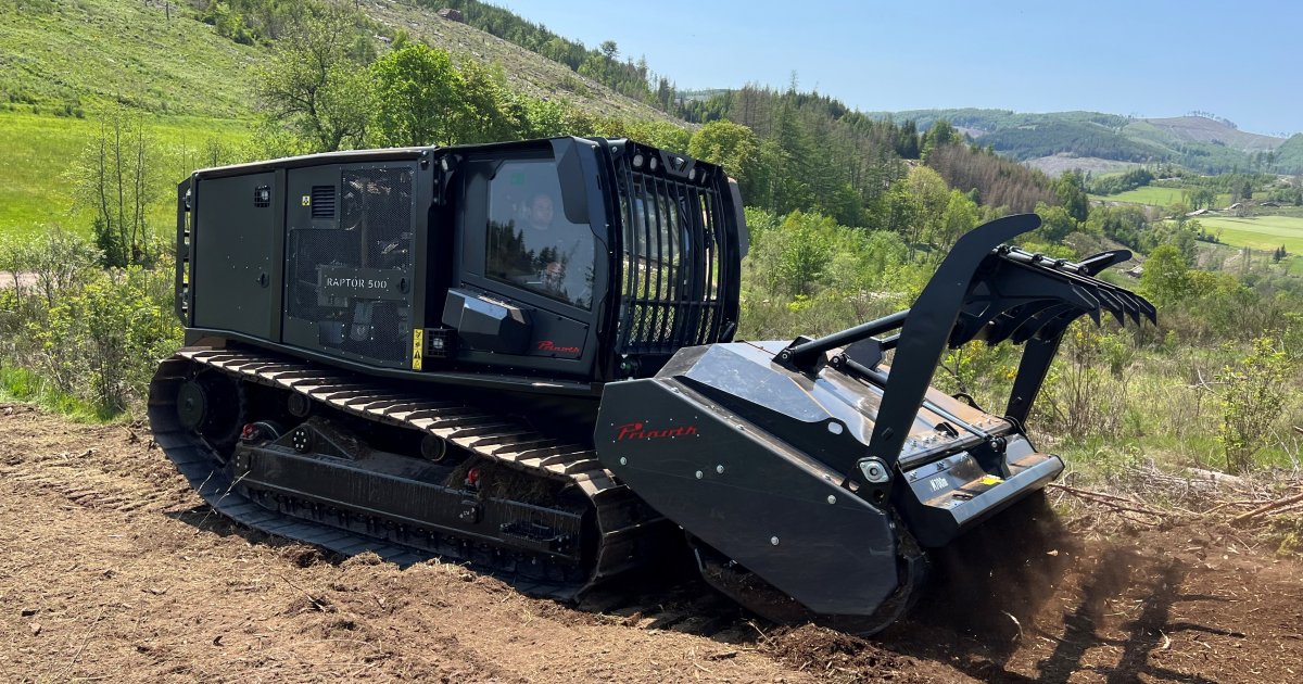 Raptor 500 Forestry Mulching Carrier Vehicle - Prinoth